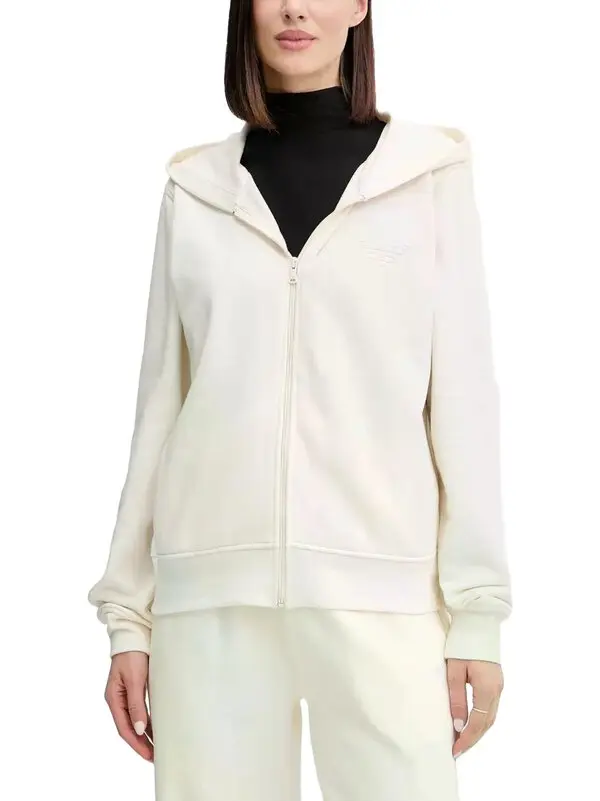 Emporio Armani Zip-up Hoodie - White