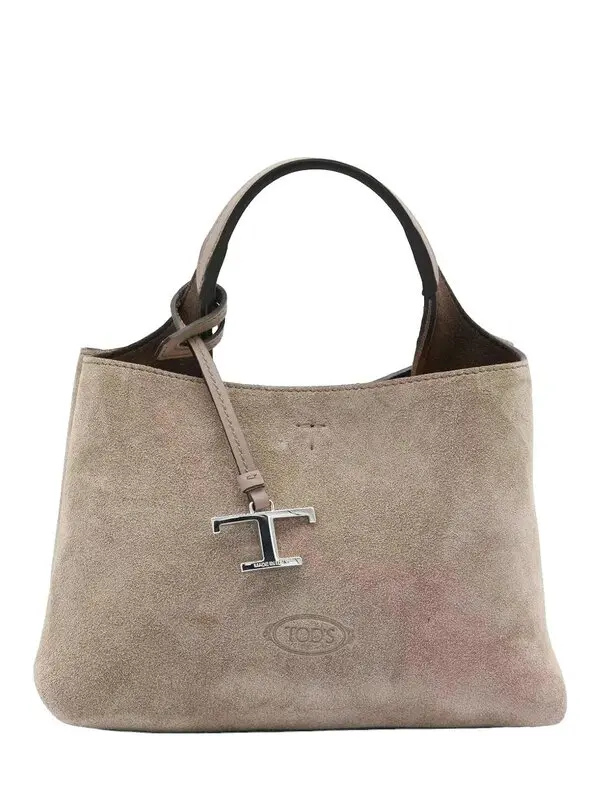 TOD'S T-charm Mini Tote - Neutrals