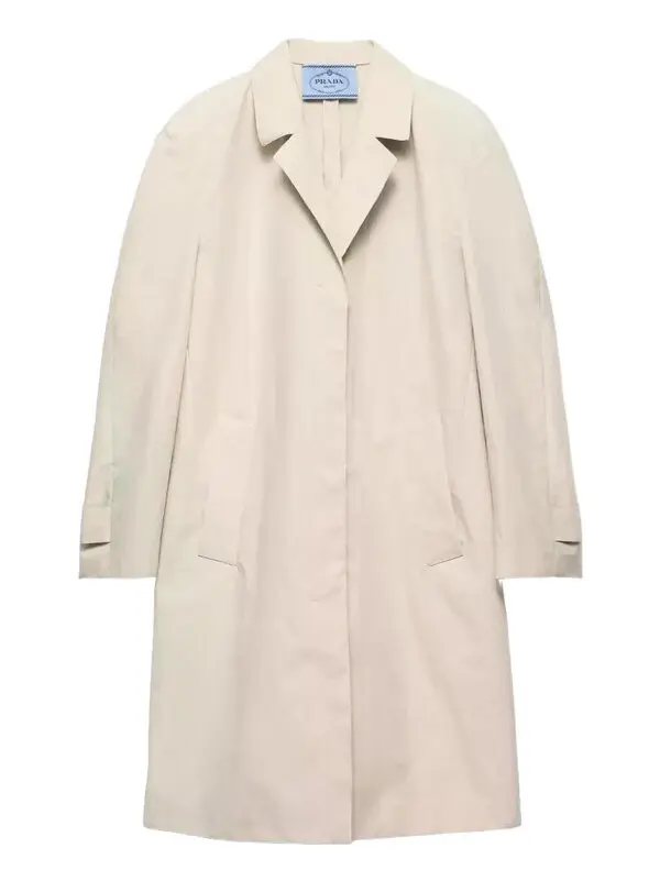 Prada Single-breasted Coat - Neutrals