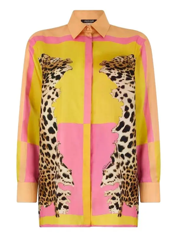 Roberto Cavalli Printed Blouse - Yellow