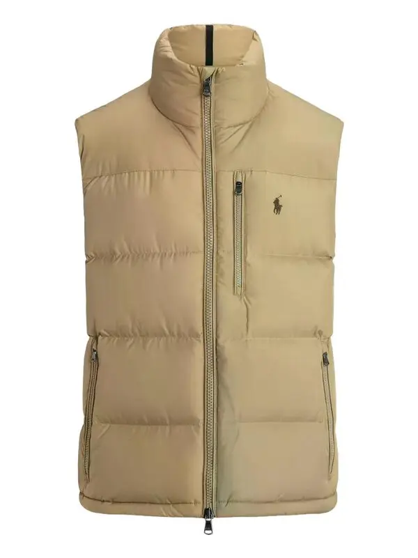 Polo Ralph Lauren Zip-front Puffer Gilet - Neutrals