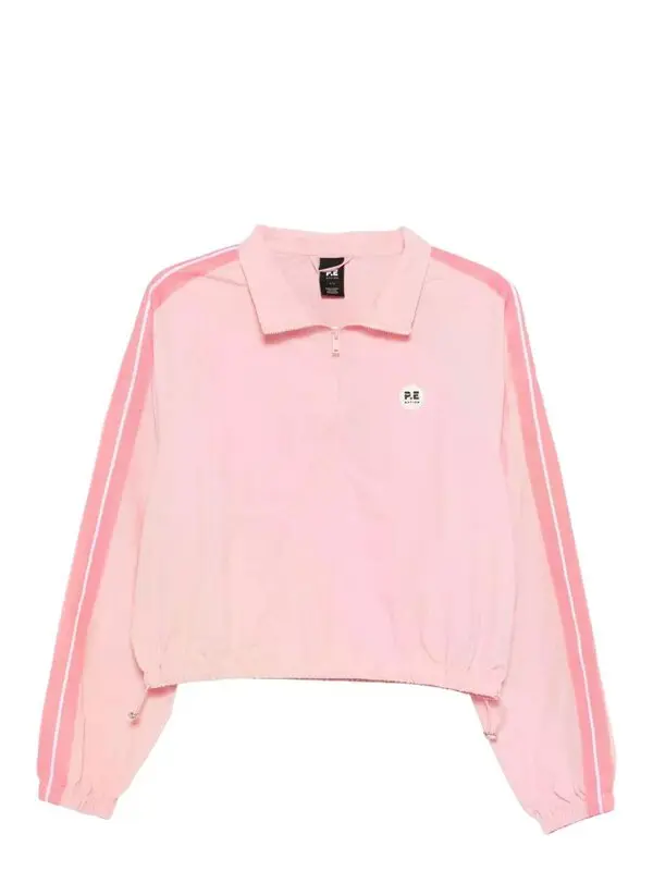 P.E Nation Striped Zip Jacket - Pink