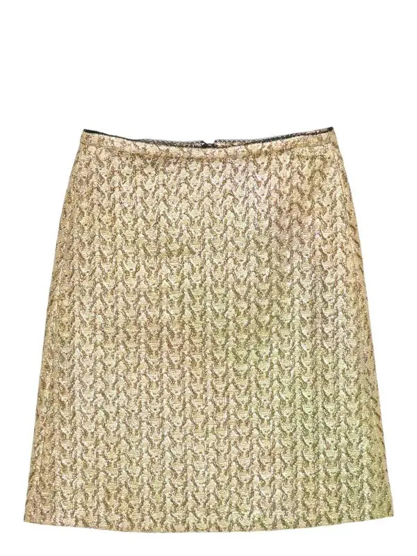 Dorothee Schumacher Textured Mini Skirt - Gold