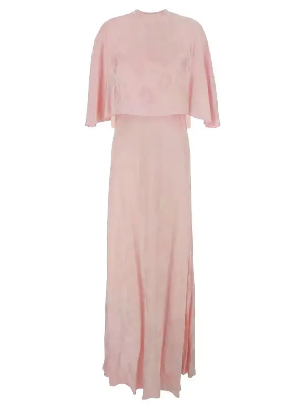 FORTE_FORTE Cape Maxi Dress - Pink