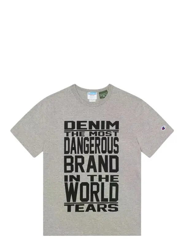 DENIM TEARS Mission Statement T-shirt - Grey