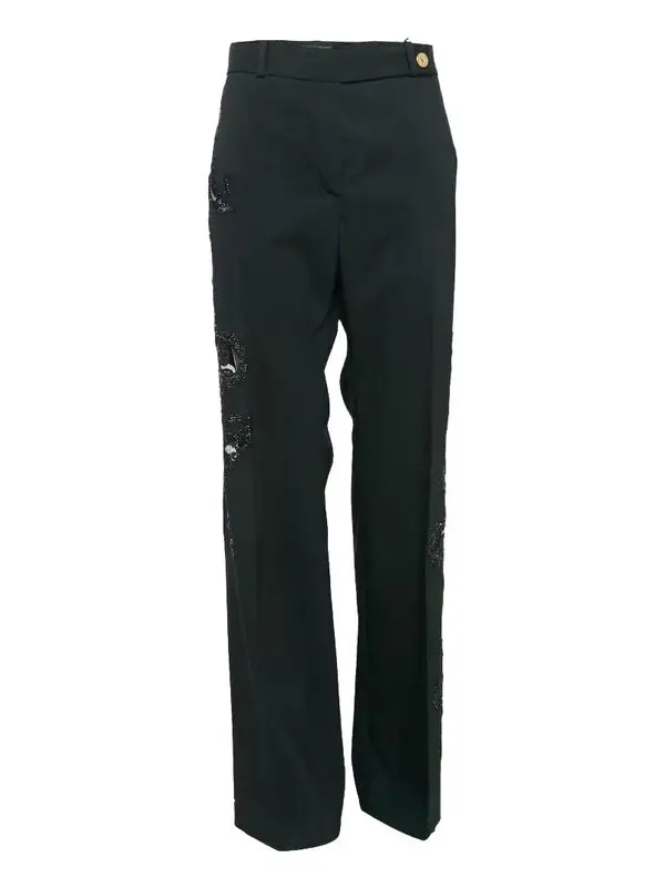 Versace Beaded Trousers - Black