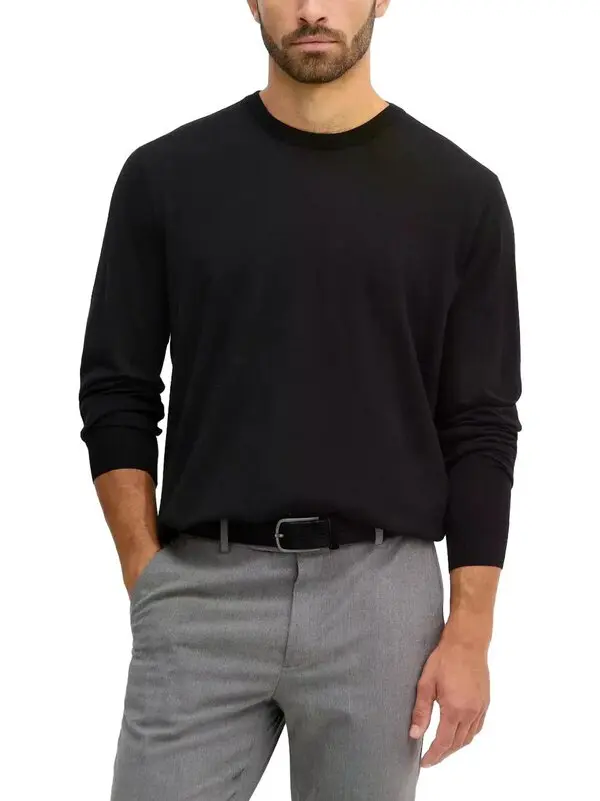 Paul & Shark Crew-neck Long-sleeve Sweater - Black
