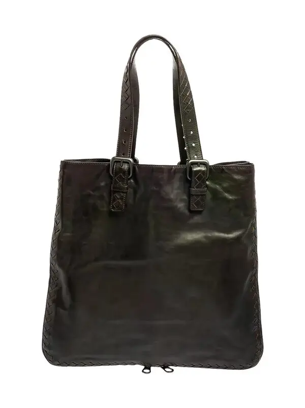 Bottega Veneta Expandable Intrecciato Leather Tote - Brown