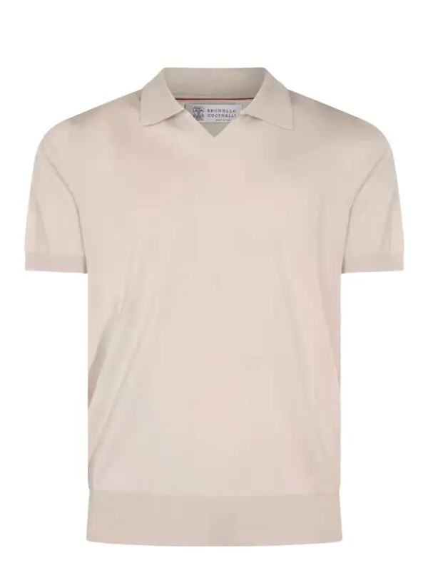 Brunello Cucinelli V-neck T-shirt - Neutrals