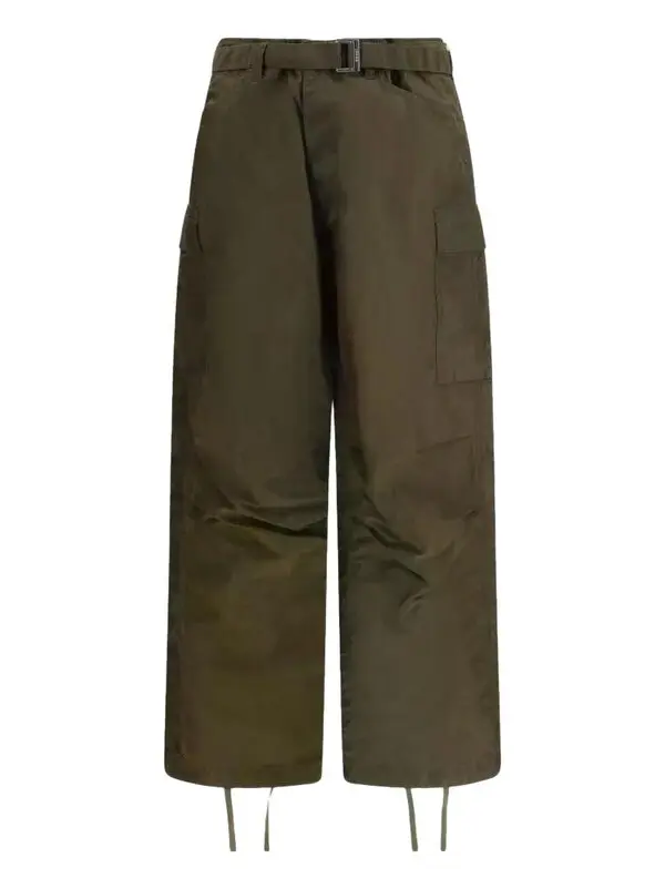 Sacai Twill Cargo Pants - Green