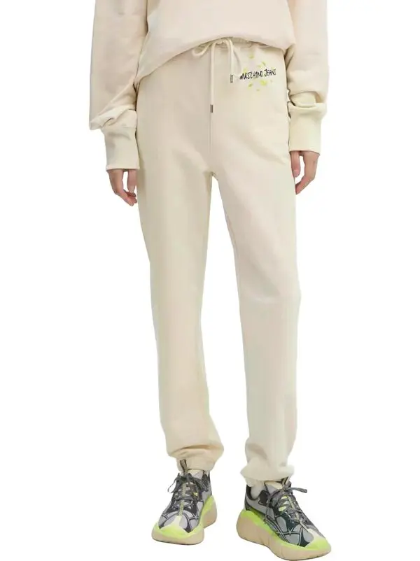 Moschino Printed Drawstring Trousers - Neutrals
