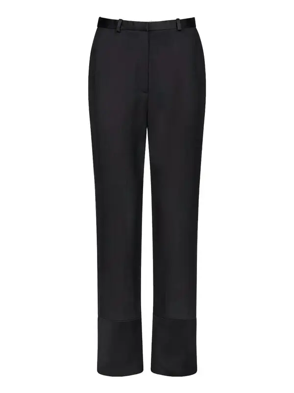 Loulou De Saison Mahoney Belt-loops Trousers - Black