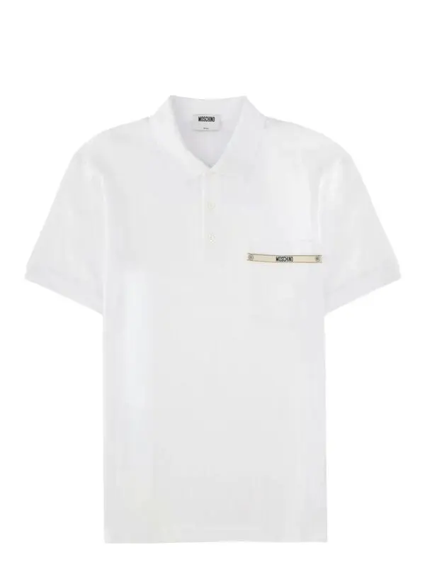 Moschino Logo-detail Polo Shirt - White