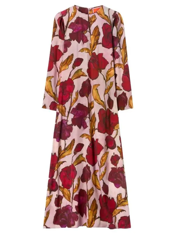 La DoubleJ Floral Maxi Dress - Pink