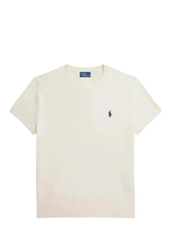 Polo Ralph Lauren Crewneck T-shirt With Logo - Neutrals