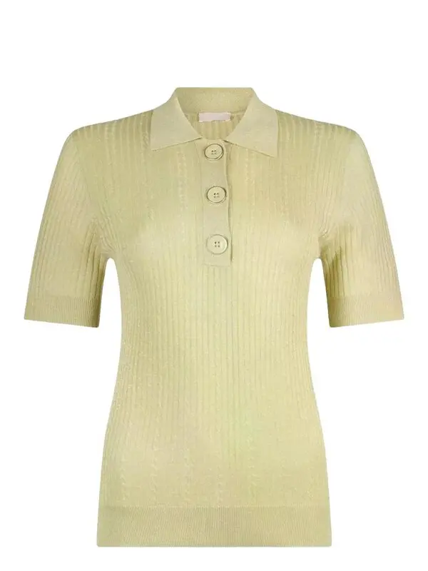Liu Jo Buttoned Polo Shirt - Yellow