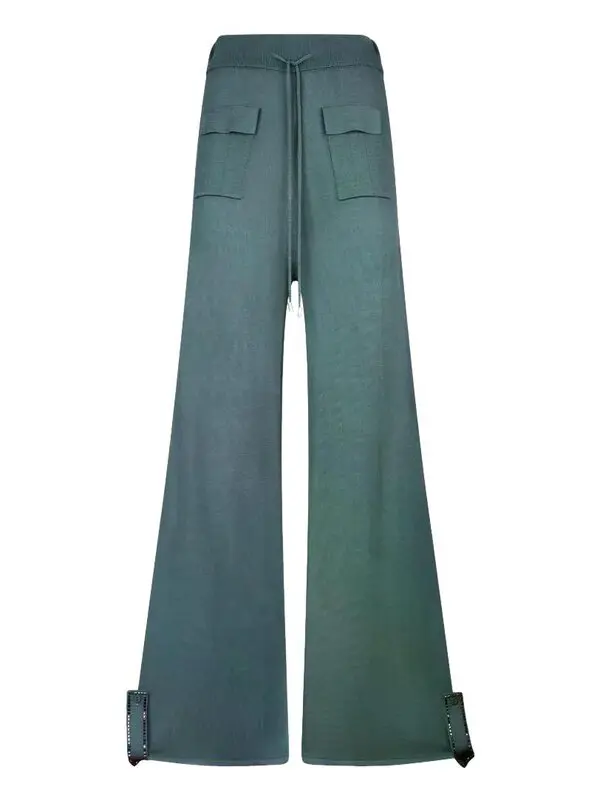 Liu Jo Drawstring Waistband Track Pants - Green