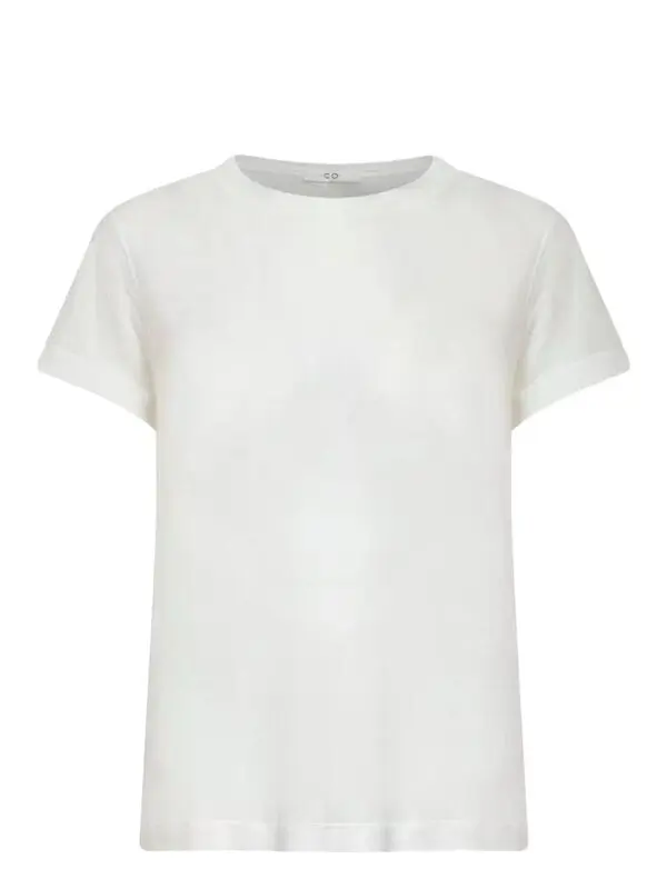 Co Ribbed Crewneck T-shirt - White