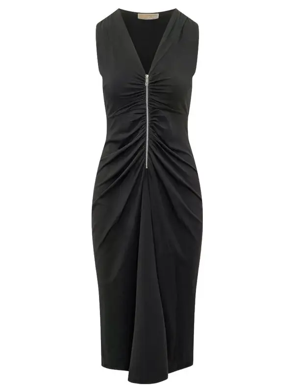 Michael Kors Zip Midi Dress - Black