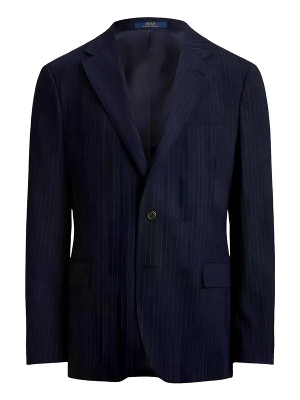 Polo Ralph Lauren Pinstripe Two-button Blazer - Blue