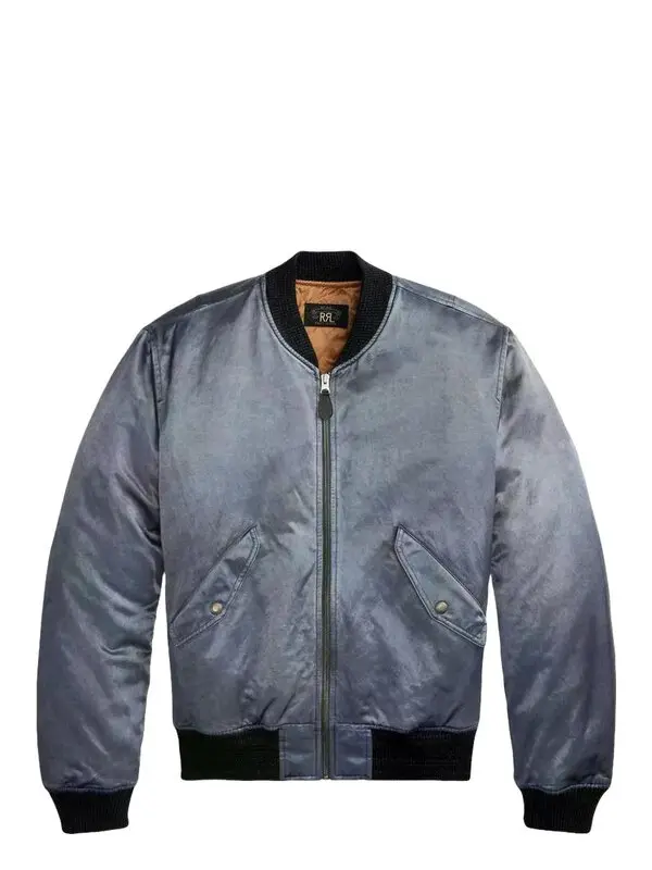 Ralph Lauren Airplane-embroidered Bomber Jacket - Blue