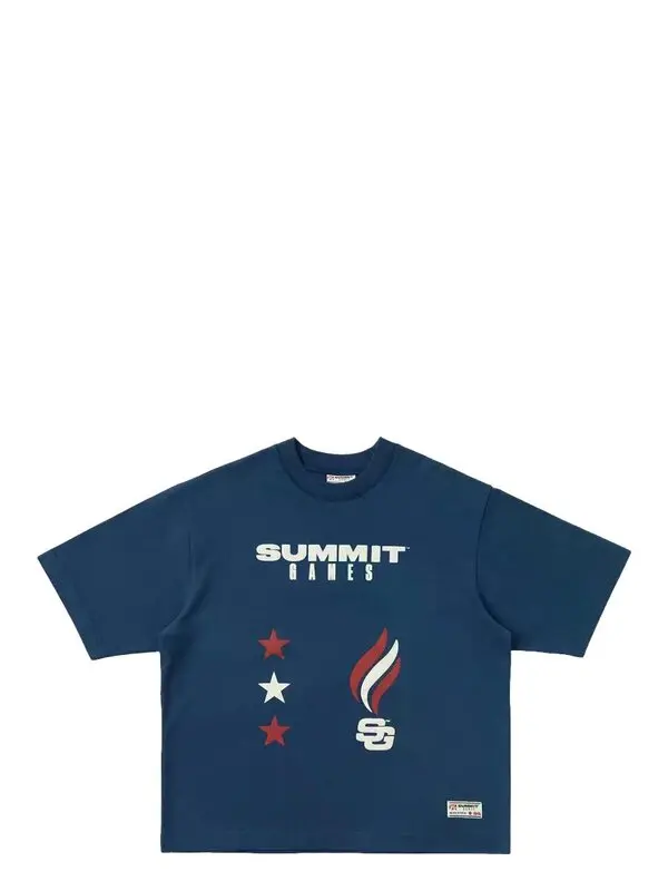 SUMMER GAMES Graphic-print T-shirt - Blue