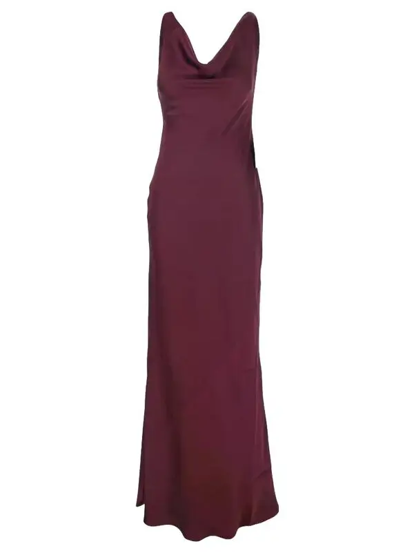 Norma Kamali Cowl-neck Gown - Purple