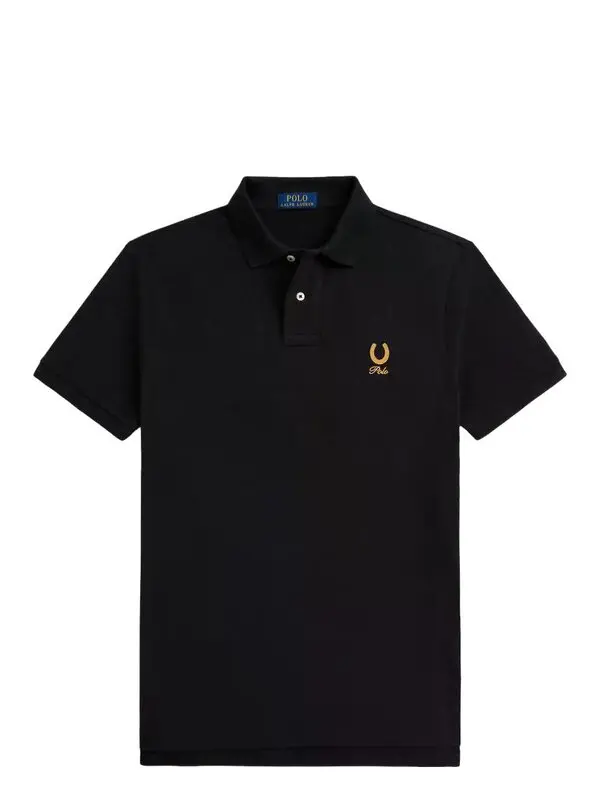 Polo Ralph Lauren Embroidered Polo Shirt - Black