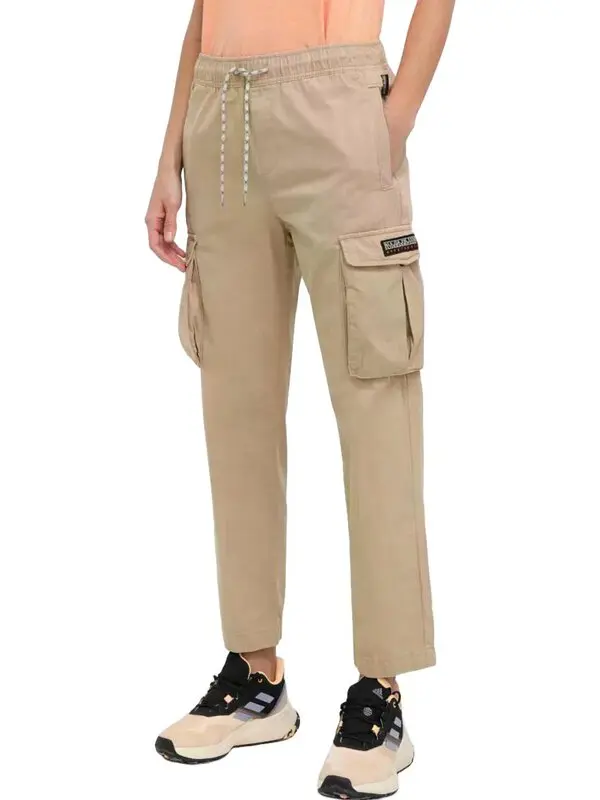 NAPAPIJRI Cotton Cargo Trousers - Neutrals