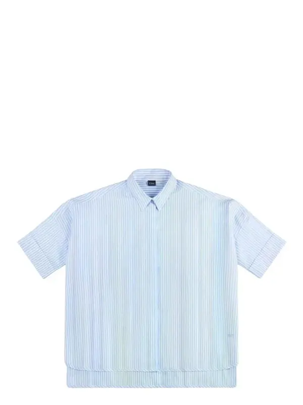 FAY Striped Shirt - Blue