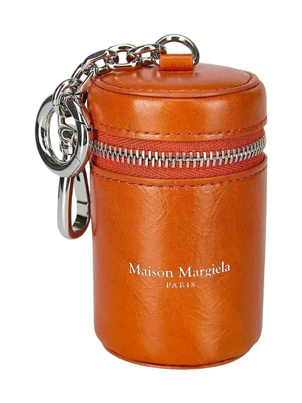 MAISON MARGIELA Zipped Dog Waste Bag Dispenser Keyring - Orange