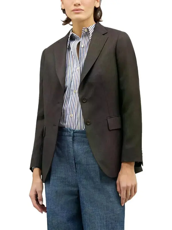 Boglioli Hopsack Two-button Blazer - Brown