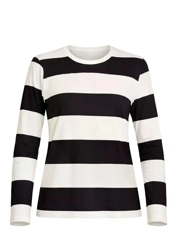 Cynthia Rowley Striped Long-sleeve Top - White