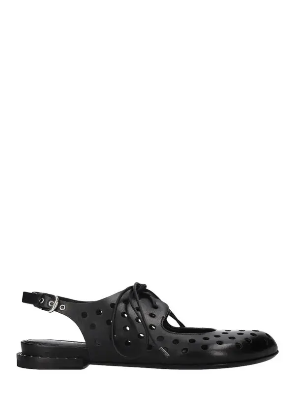 Premiata Cut-out Slingback Pumps - Black