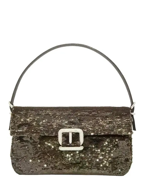 GEDEBE Habibi Sequin-embellished Shoulder Bag - Grey
