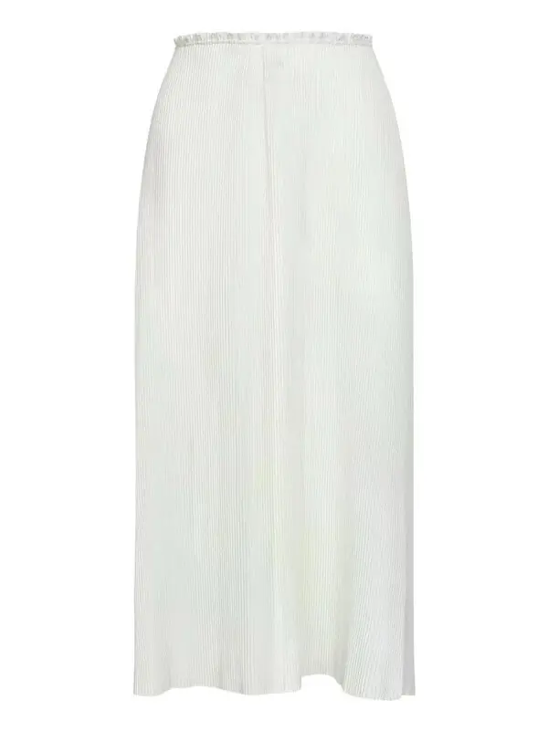 Co Asymmetric Hem Skirt - White