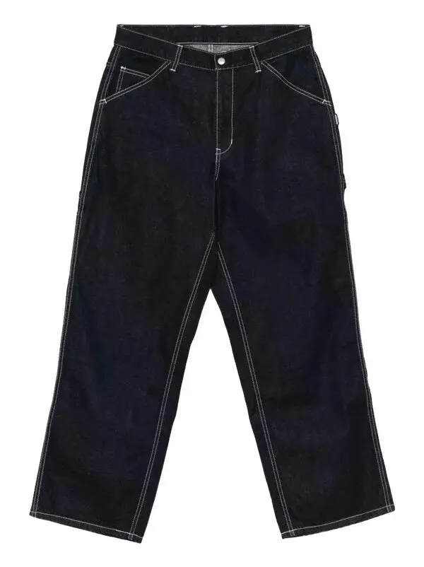 NEIGHBORHOOD Contrast-stitch Straight Jeans - Blue