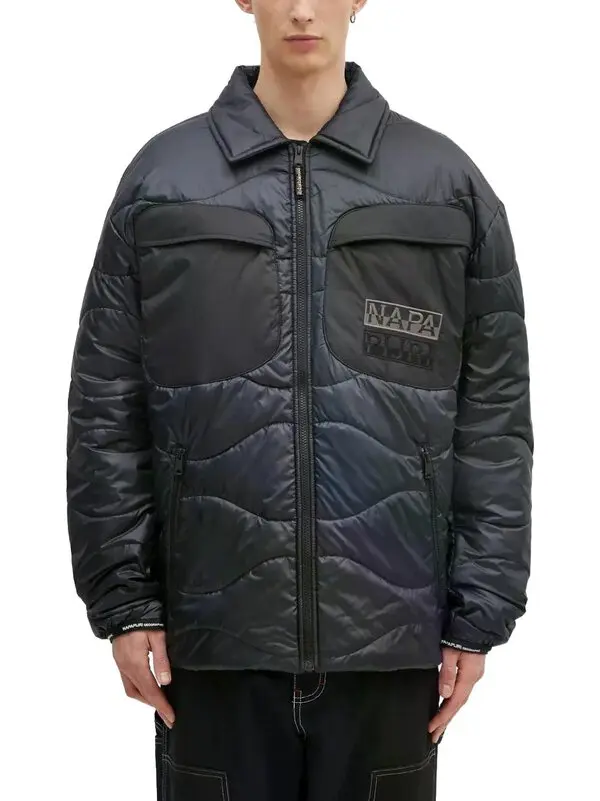 NAPAPIJRI Quilted Jacket With Logo Patch - Black
