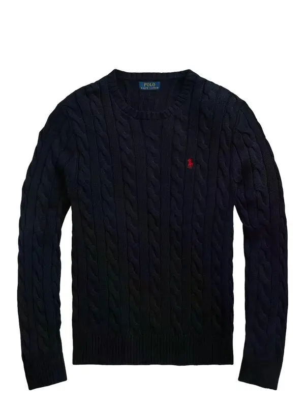 Polo Ralph Lauren Cable-knit Crew Neck Sweater - Blue