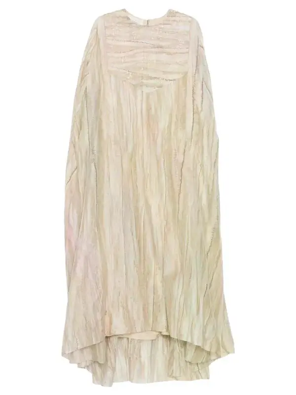SHATHA ESSA Embroidered Caftan - Neutrals