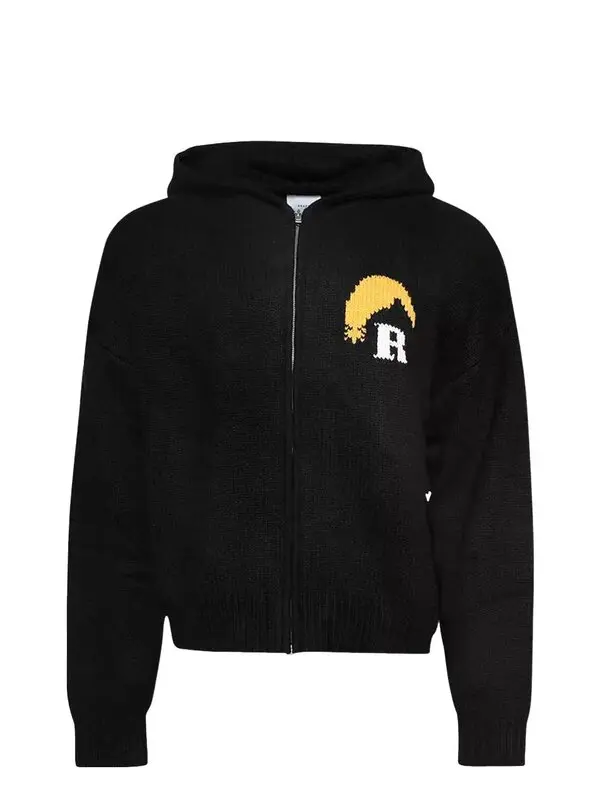 Rhude Moonlight Zip Hoodie - Black