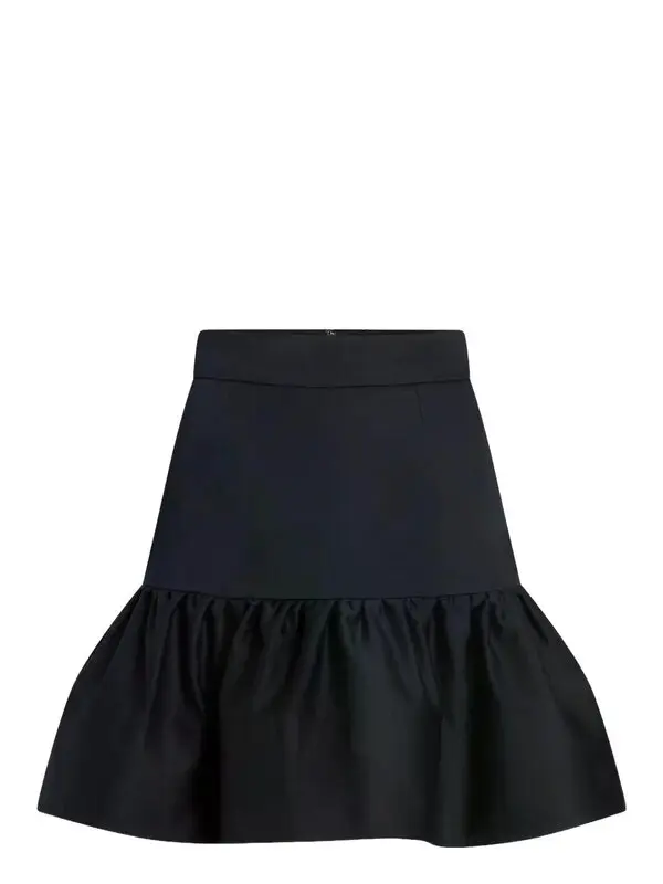 Patou Mini Skirt With Ruffled Hem - Black