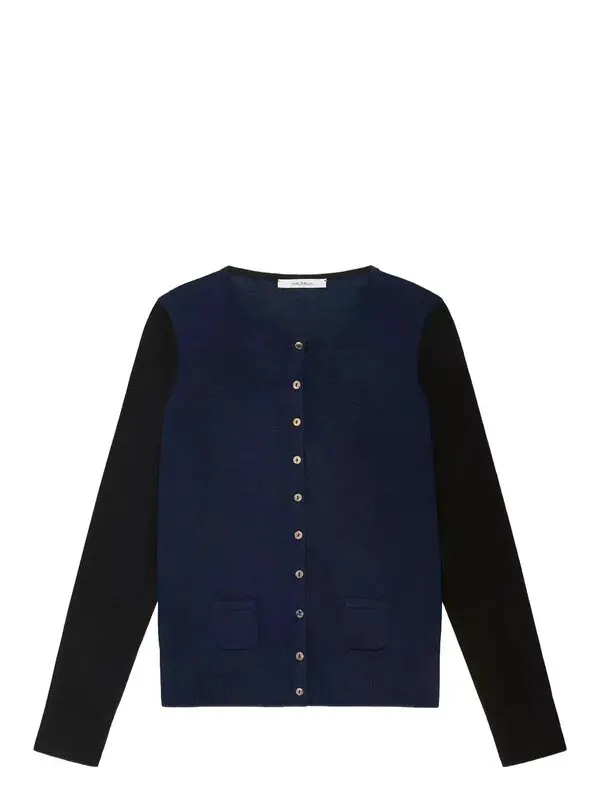 Malìparmi Pocket Button Cardigan - Blue