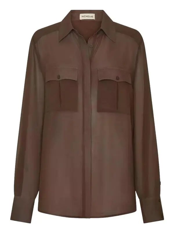NICHOLAS Chloe Shirt - Brown