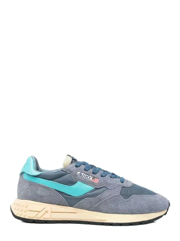 AUTRY Leather Panelled Sneakers - Blue