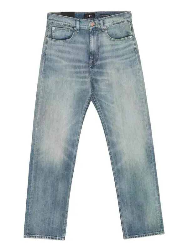 7 For All Mankind Easy Straight Denim Jeans - Blue