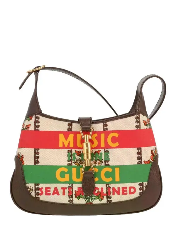 Gucci 2020s Jackie Centennial Music Shoulder Bag - Neutrals