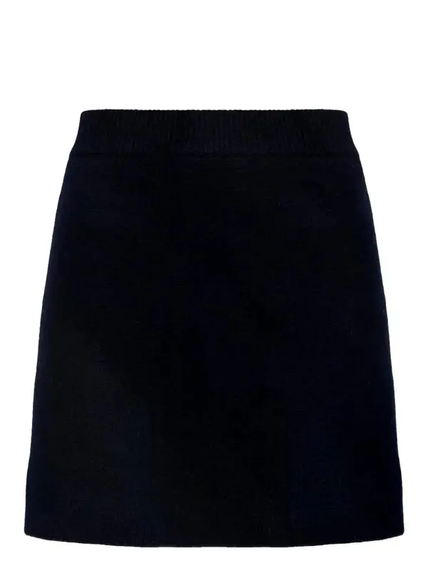LISA YANG Clare Ribbed Mini Skirt - Blue