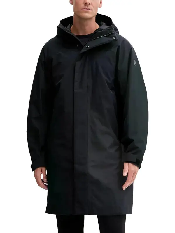 PEAK PERFORMANCE Treeline Hipe® Hooded Zip Parka - Black