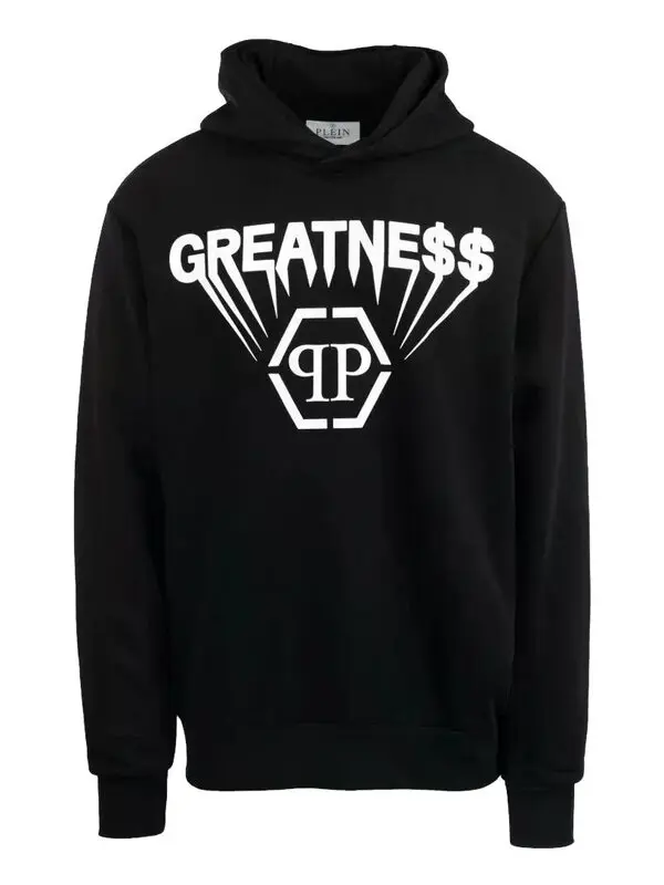 Philipp Plein Printed Hoodie - Black
